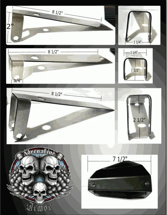 Motorcycle Knuckle Guards | "Blank" Custom Handguards – Adrenaline ...